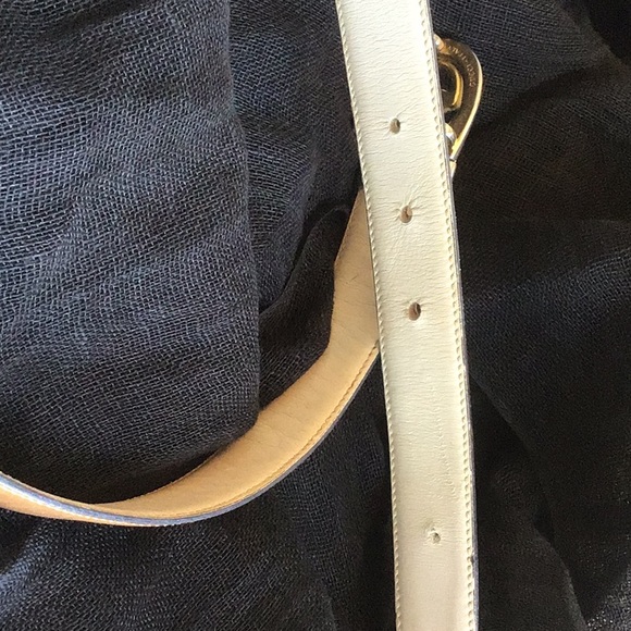 Gucci | Accessories | Vintage Gucci Leather Reversible Belt Camel Cream ...